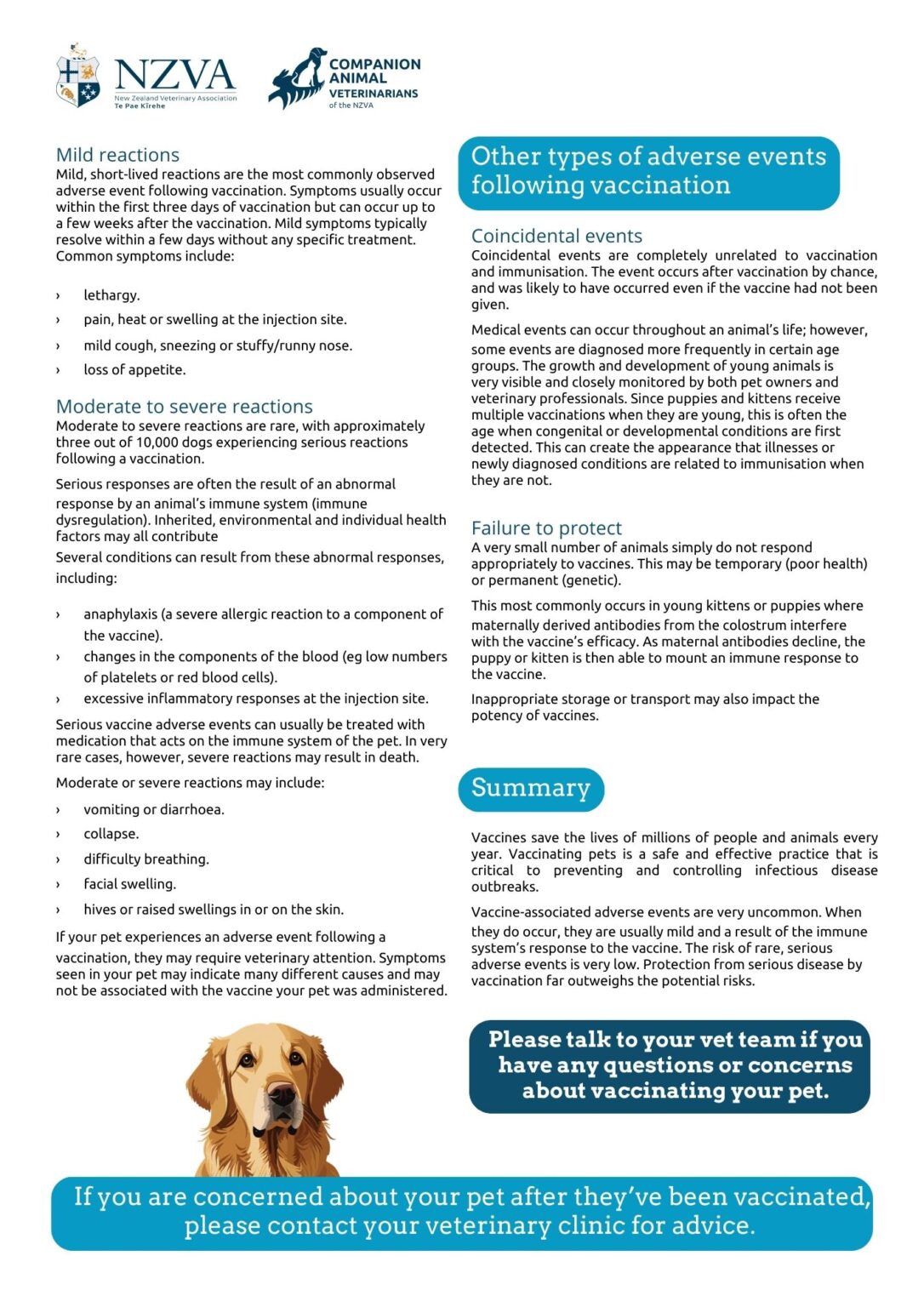 Vaccinating your pet - New Plymouth Vet Group